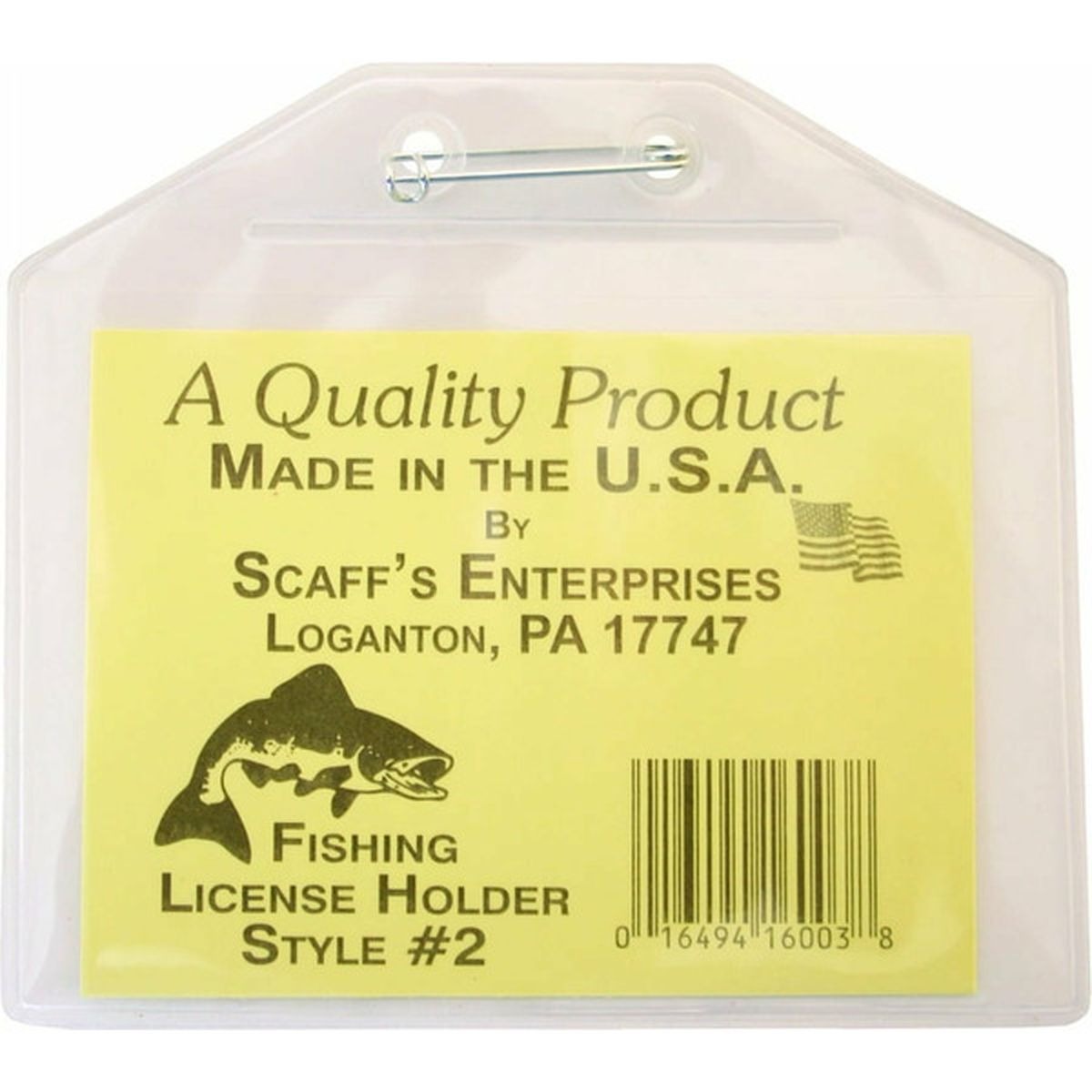 Clear Fishing License Holder #2