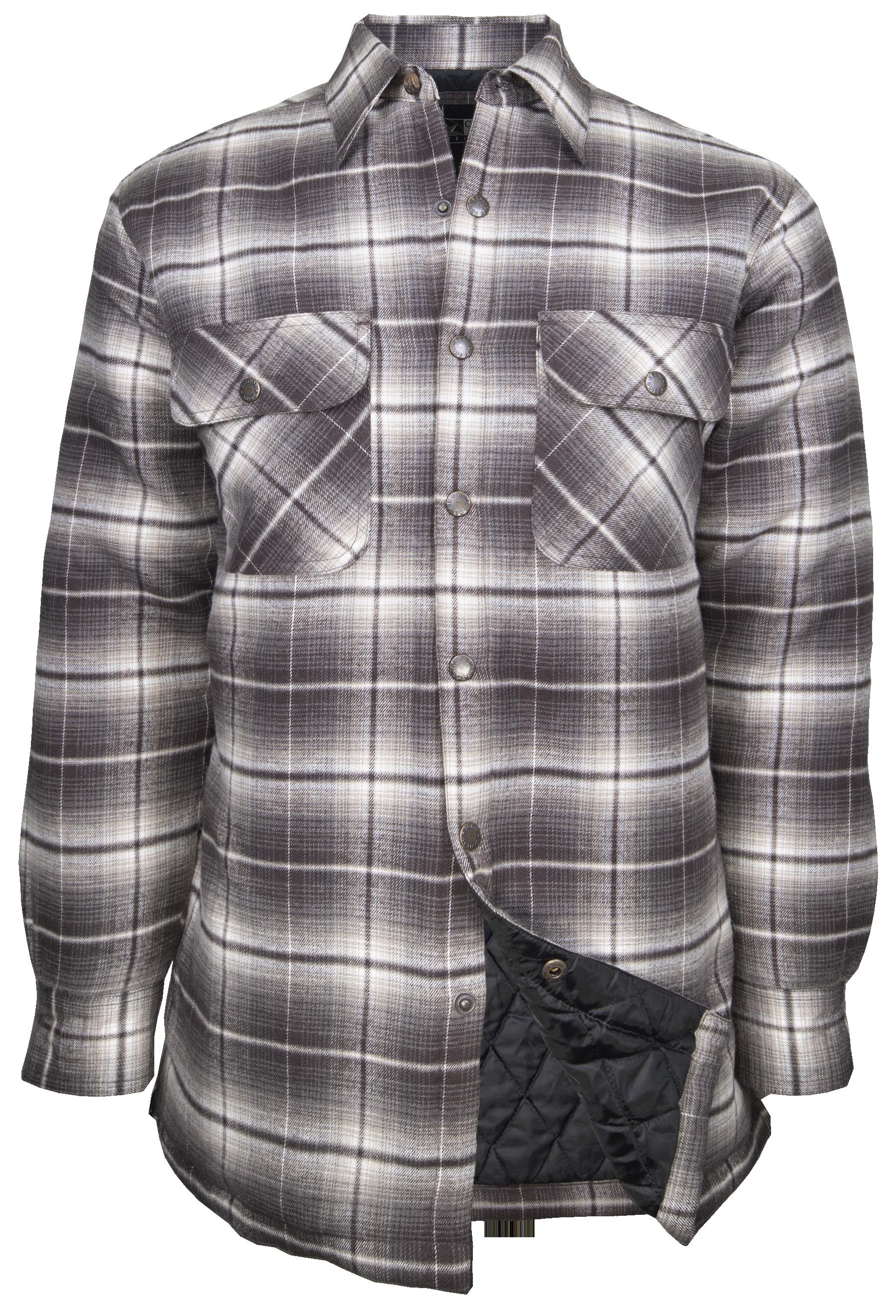 Snake River Snap Front Quilted Flannel