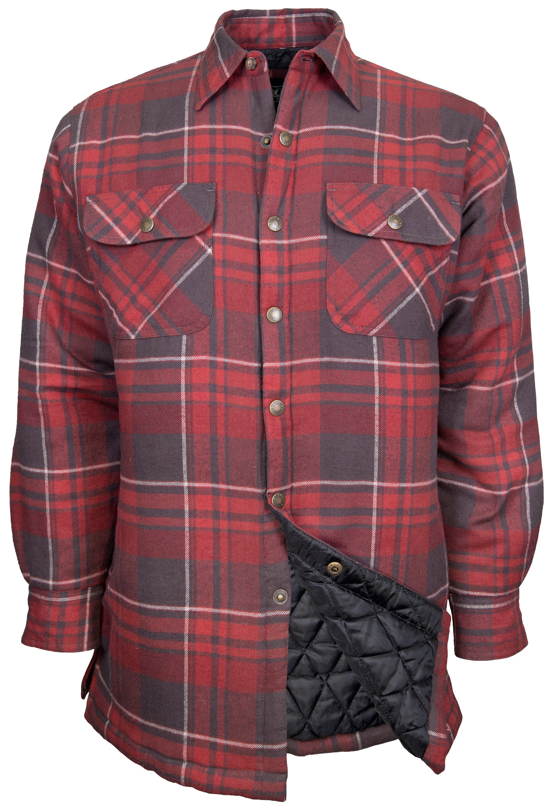 Snake River Snap Front Quilted Flannel