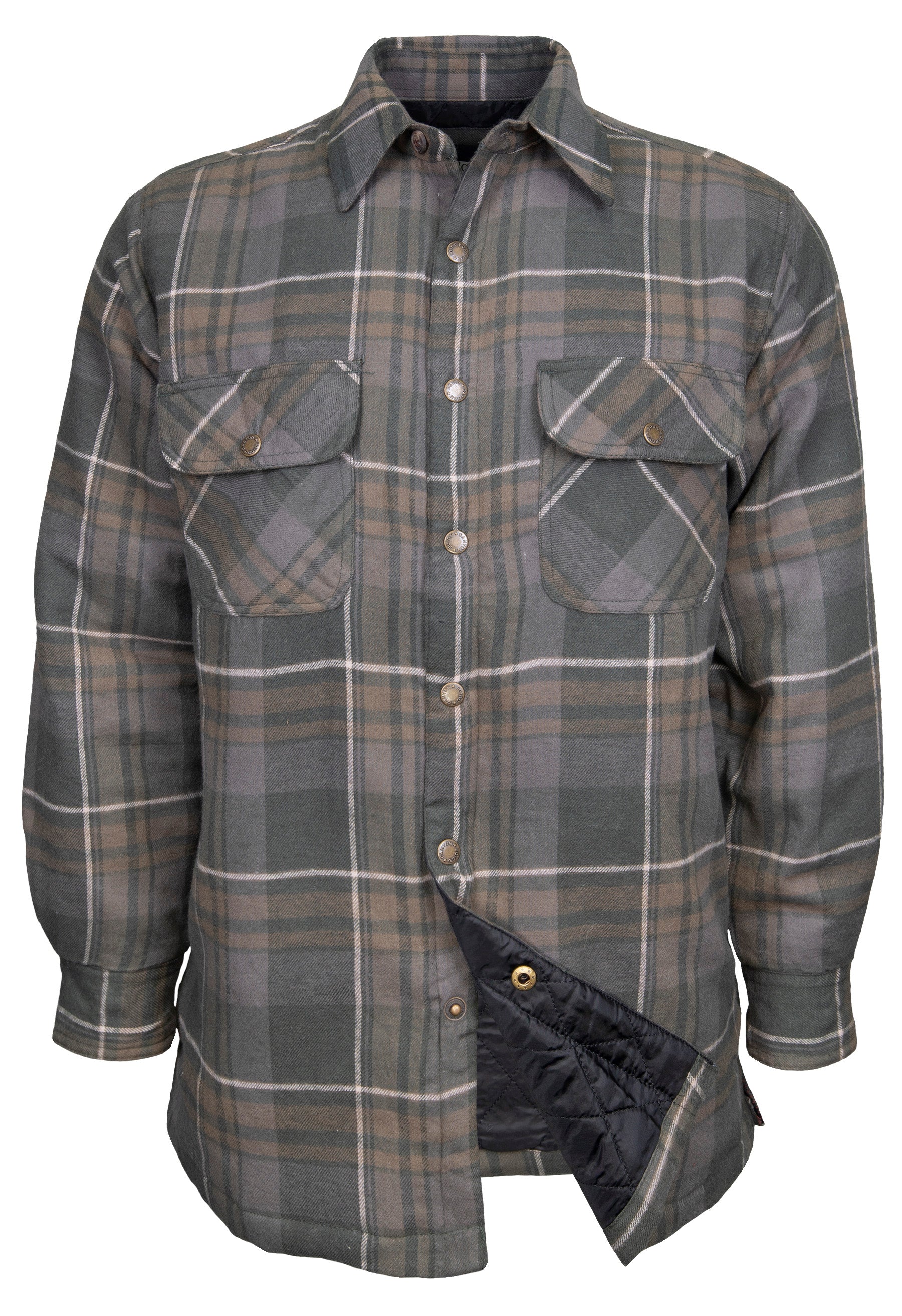 Snake River Snap Front Quilted Flannel
