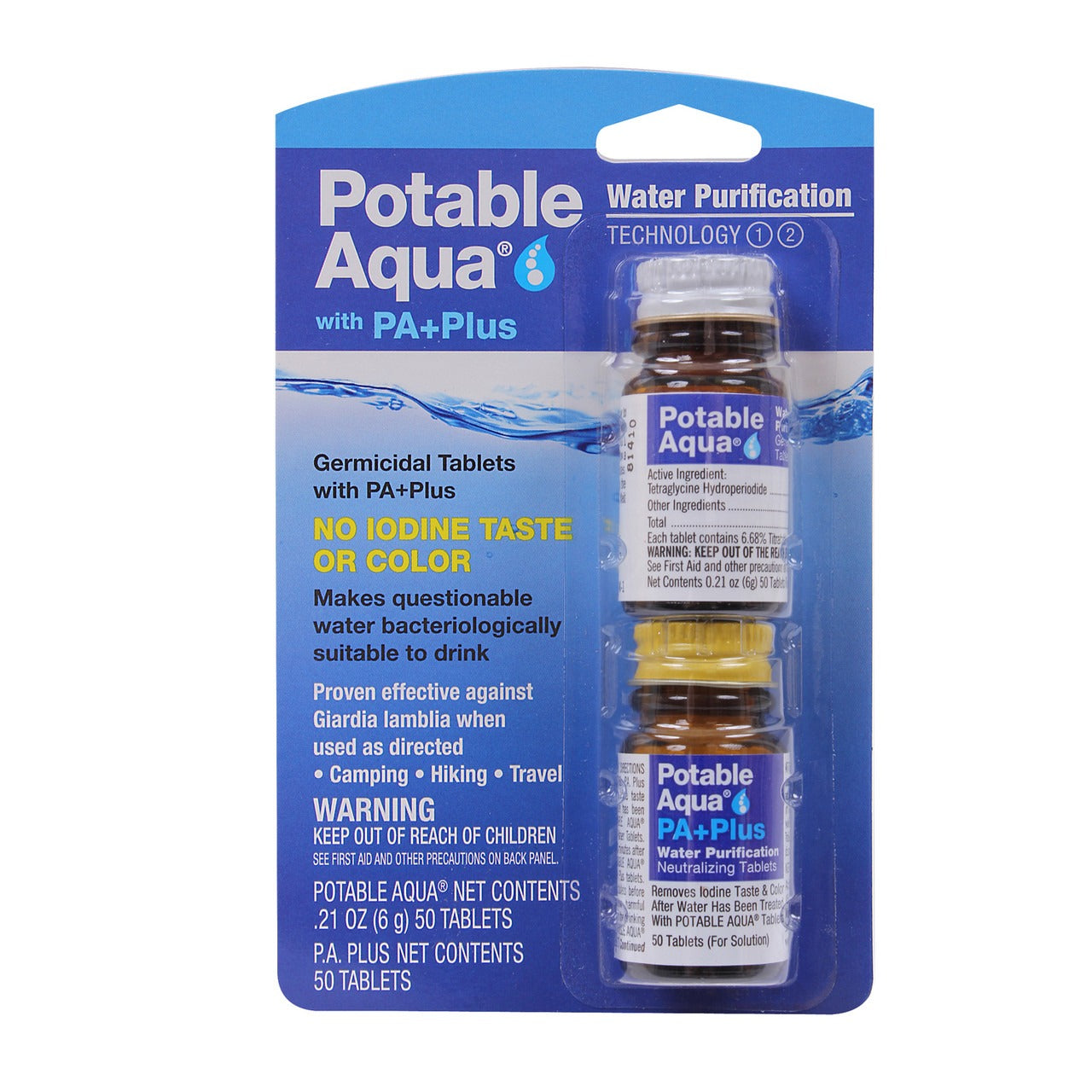 Water Purification Tablets with PA Plus