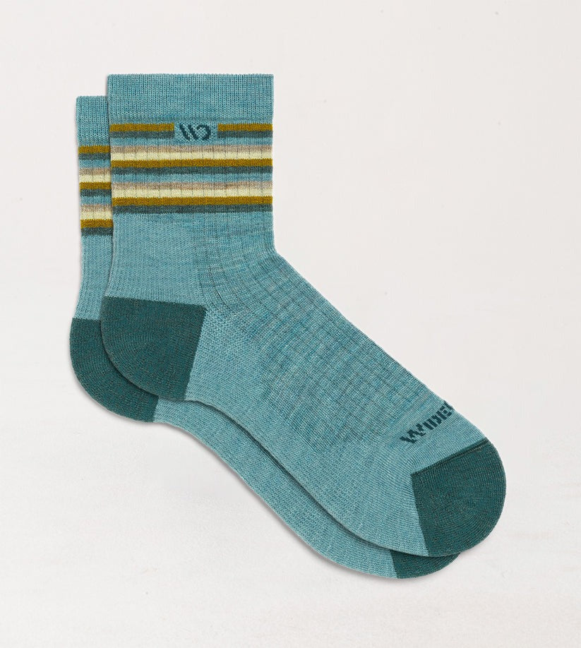 Women's Multi Stripe Cushioned Quarter Sock