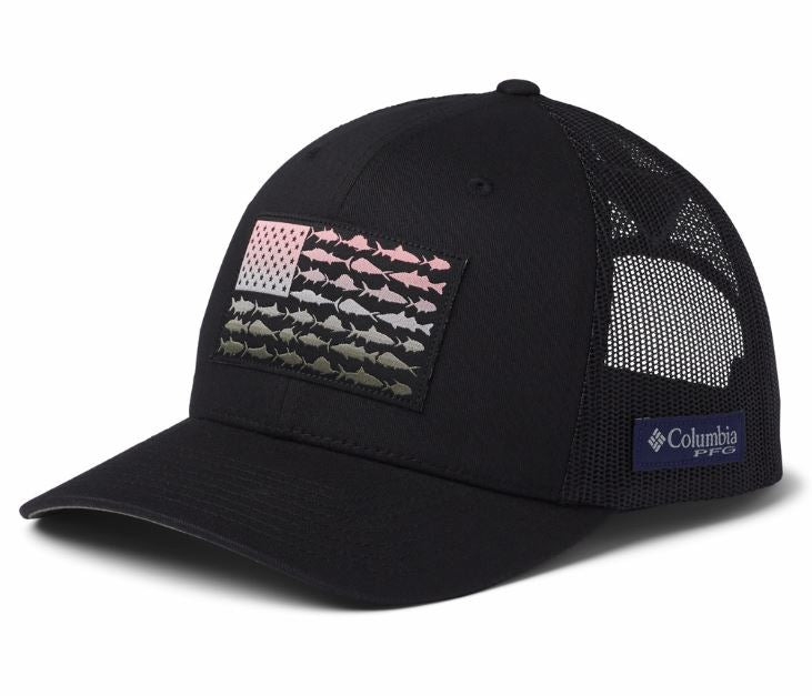 PFG Mesh Snap Back Fish Flag Ball Cap