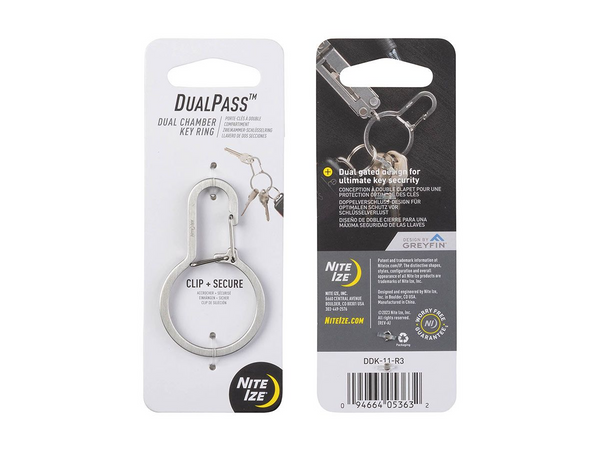 Dualpass Dual Chamber Key Ring