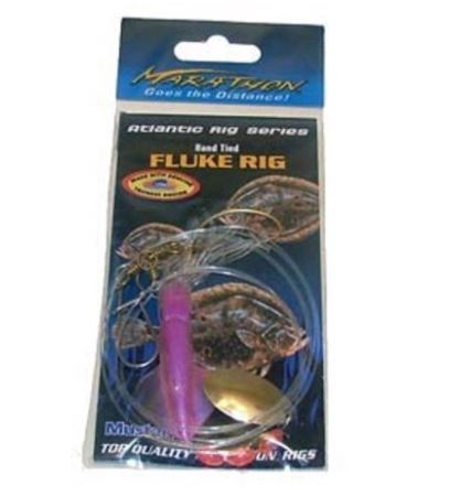 Jumbo Fluke Spinner Rig w/ 6" Holographic Squid